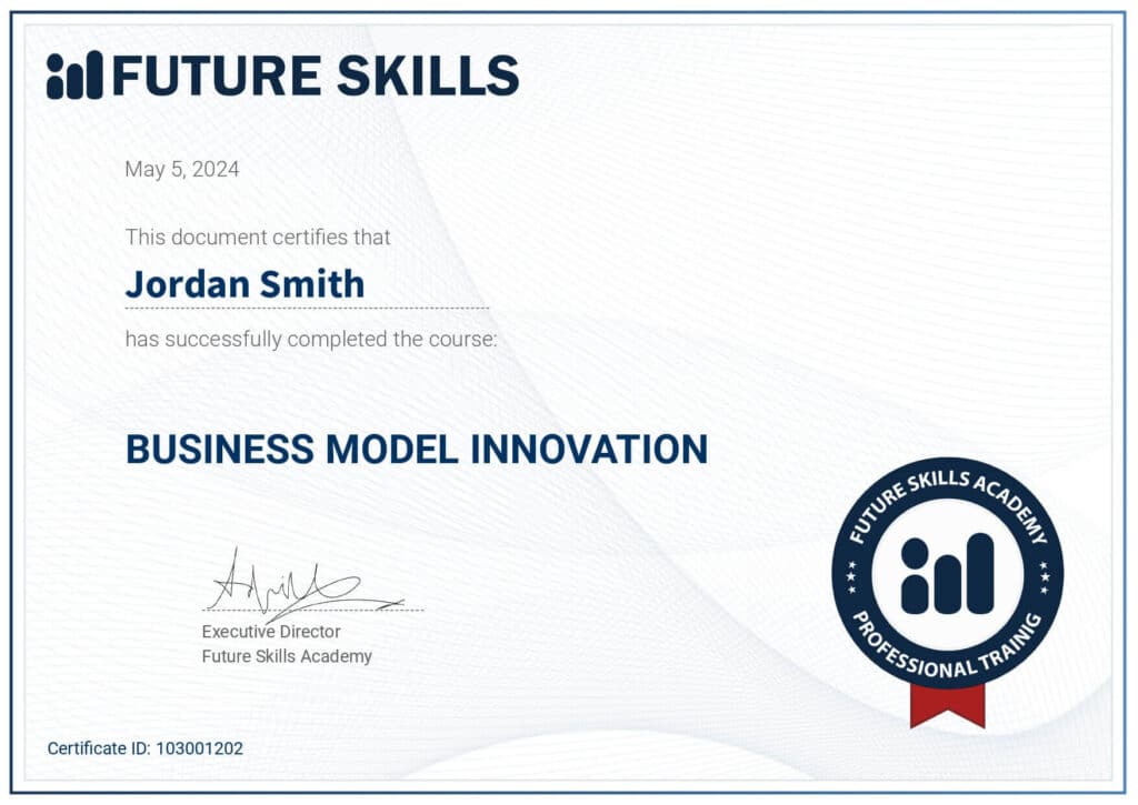 Business Model Innovation Course - Future Skills Academy