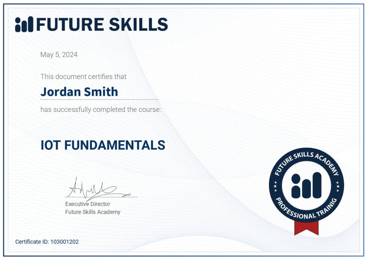 IoT Fundamentals Course - Future Skills Academy