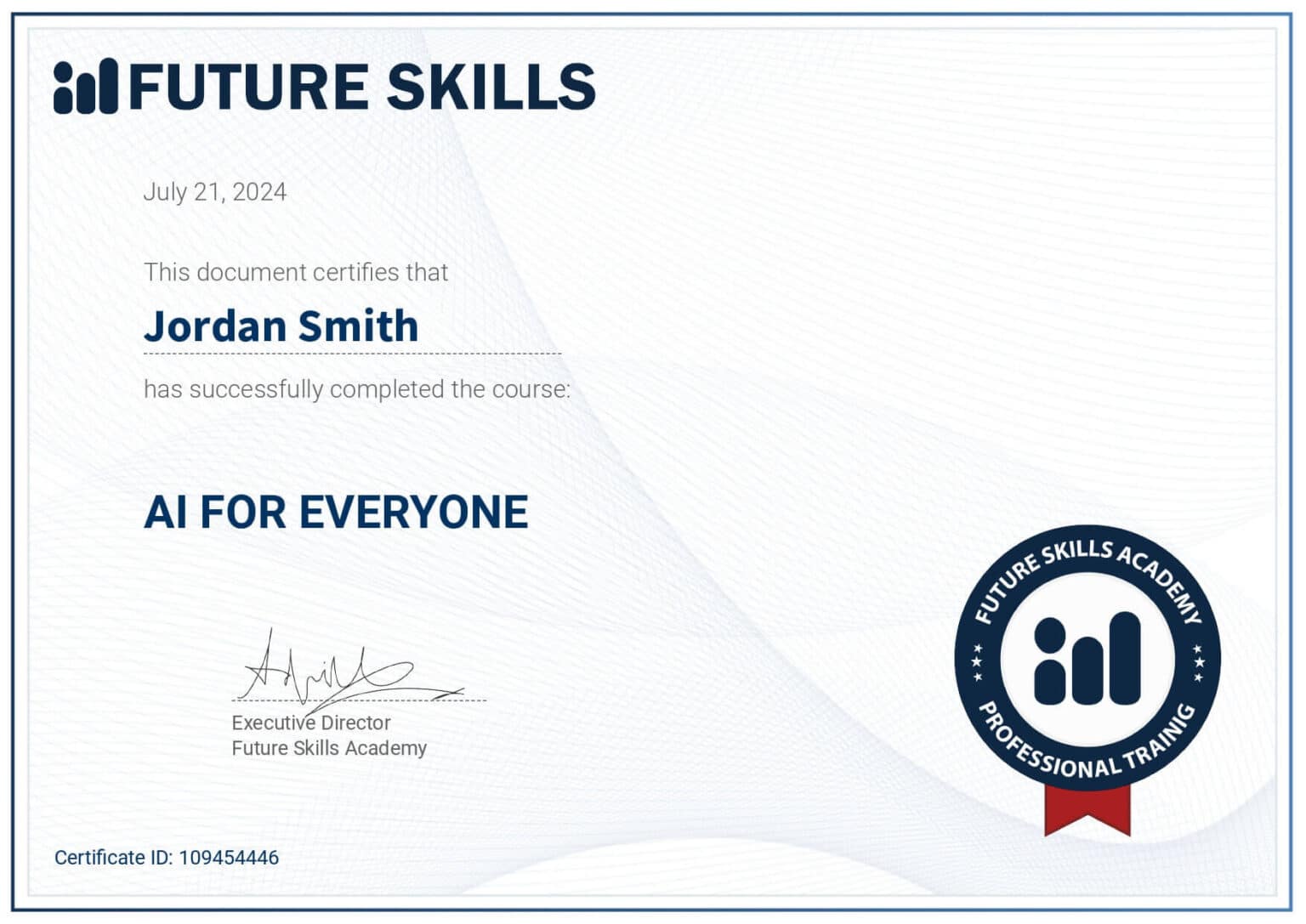 AI for Everyone - Future Skills Academy
