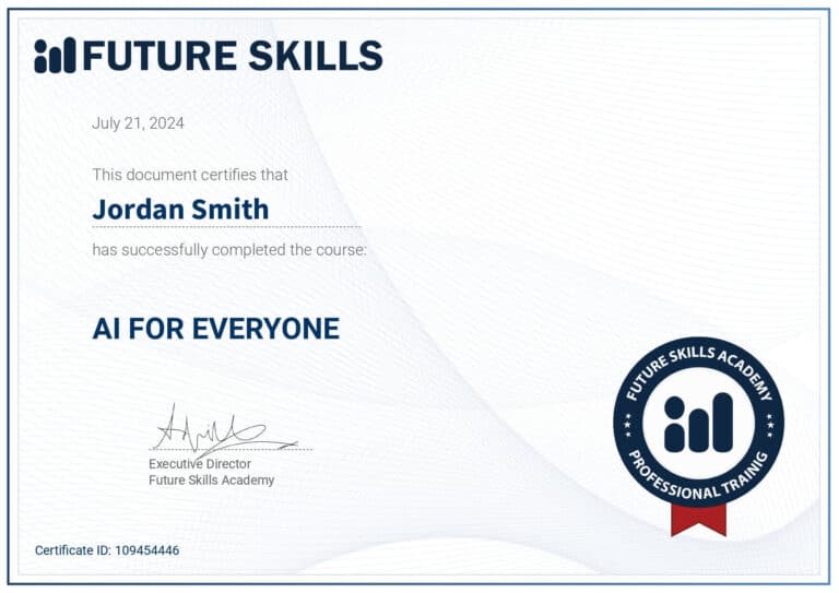 AI for Everyone - Future Skills Academy